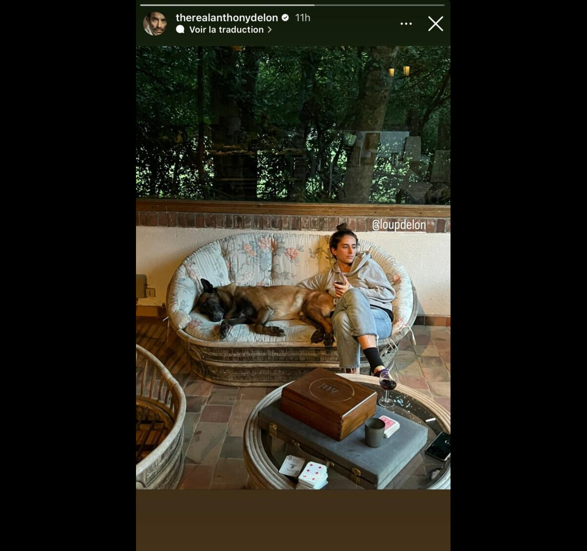 Photo : Il a publié sur Instagram une photo de sa fille aînée Loup avec ...