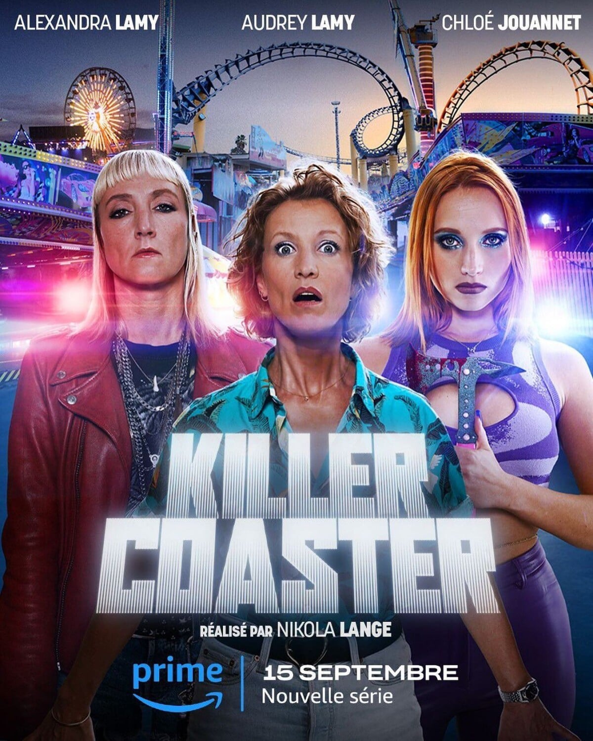 Photo : Alexandra Lamy à l'affiche de la série Killer Coaster. - Purepeople