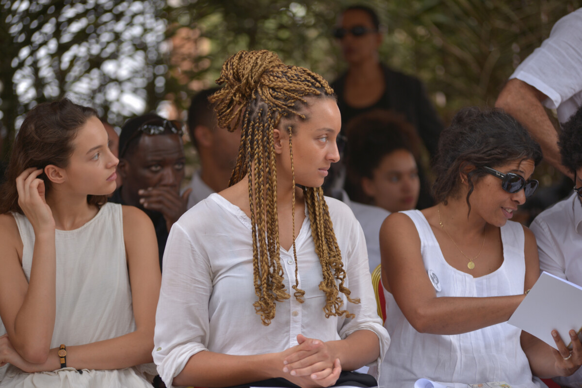 Photo : Exclusif - Jenaye Noah, Eleejah Noah, Isabelle Noah - Cérémonie traditionnelle lors des ...