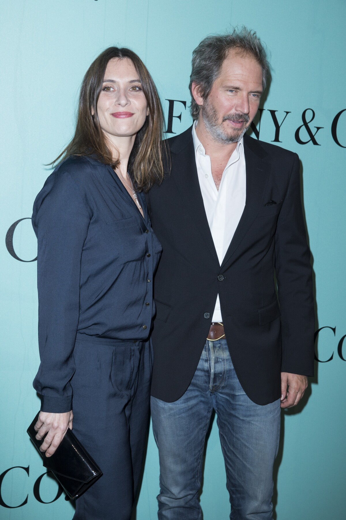 Photo : Géraldine Pailhas et son mari Christopher Thompson - Inauguration du Flagship Tiffany ...