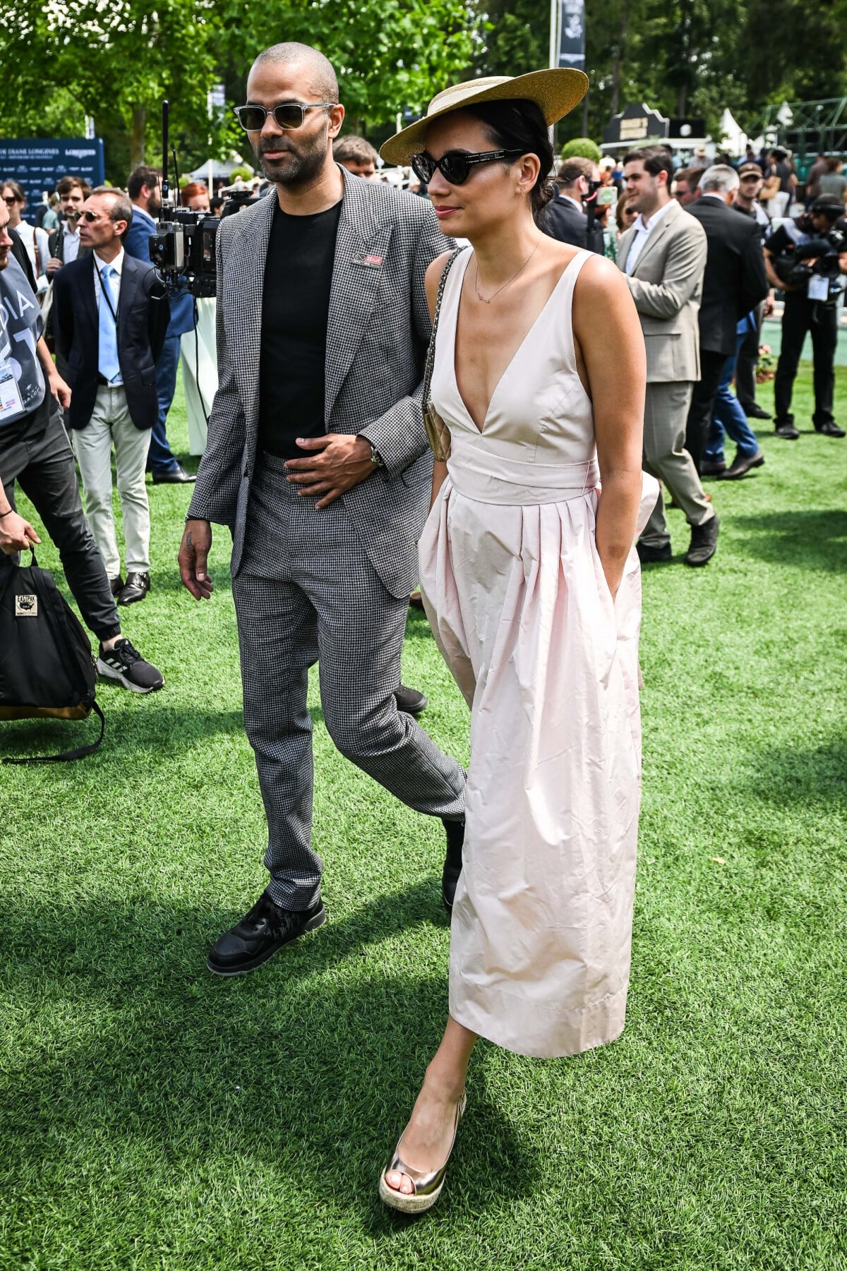 Photo : Tony Parker et sa femme Alizé Lim au photocall de la 174ème ...