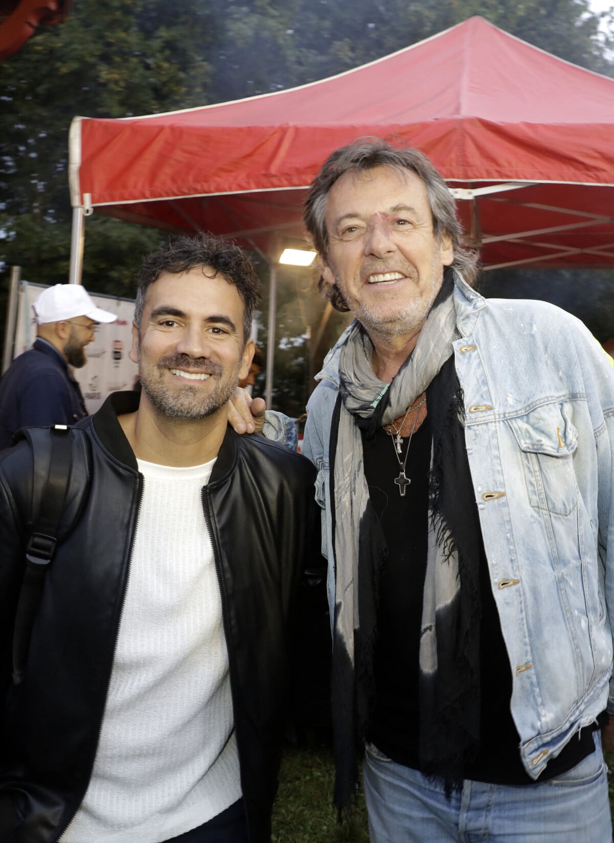 Photo : Jean-Luc Reichmann et Alex Goude lors de l'ouverture de la Fête ...