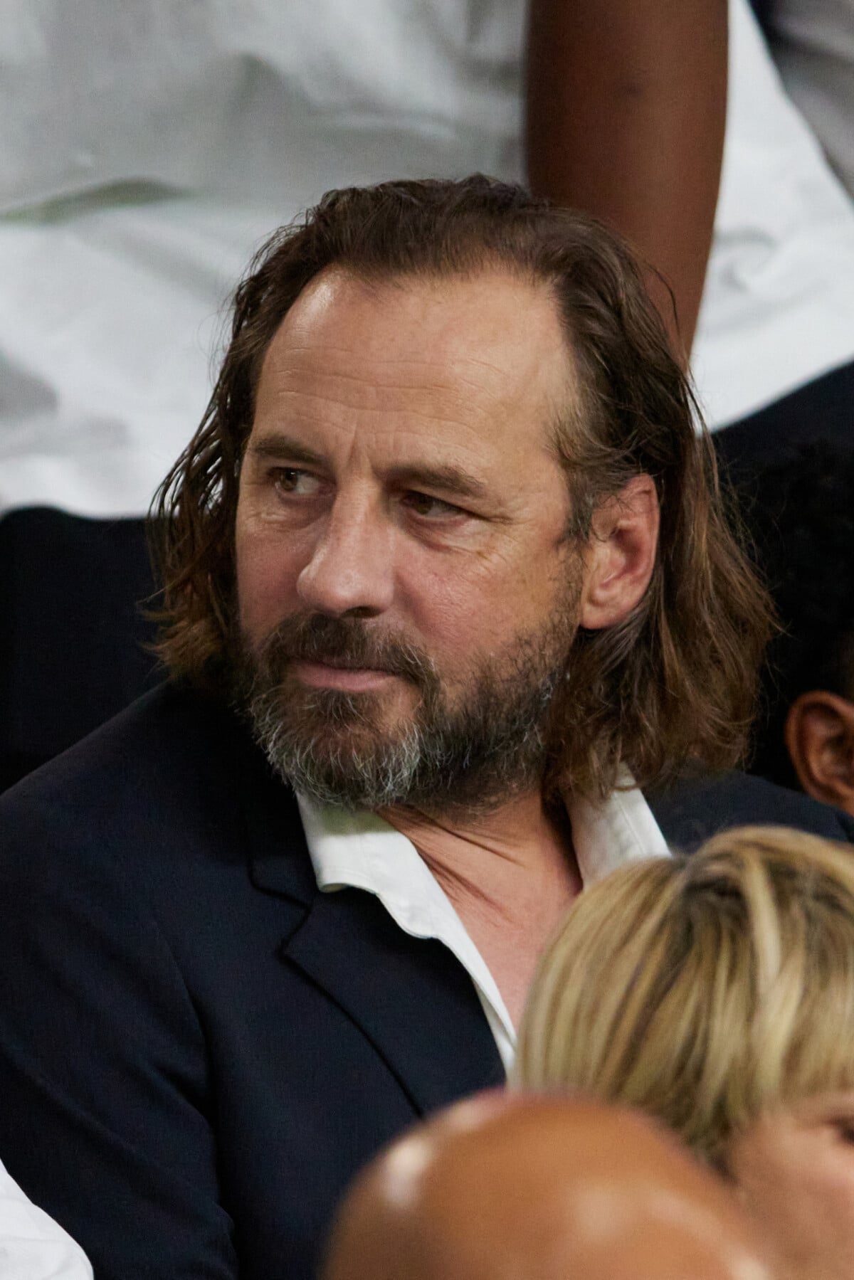 Photo : Fred Testot en tribunes lors du match de football Ligue 1 Uber ...