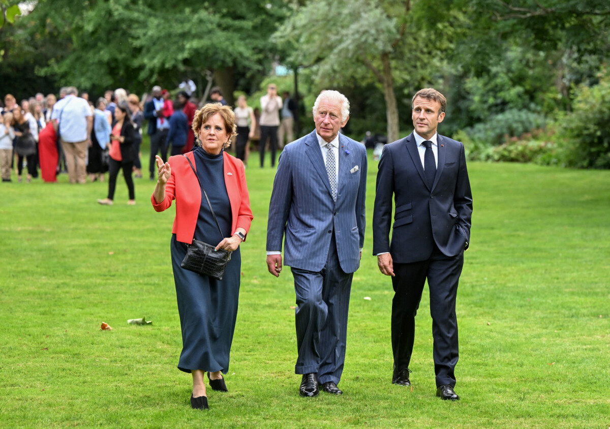 Photo : L'ambassadrice d'Angleterre en France Menna Rawlings, le roi ...