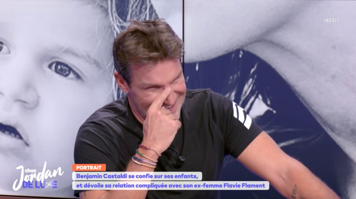 Photo : Benjamin Castaldi sur le plateau de Chez Jordan sur C8 ...
