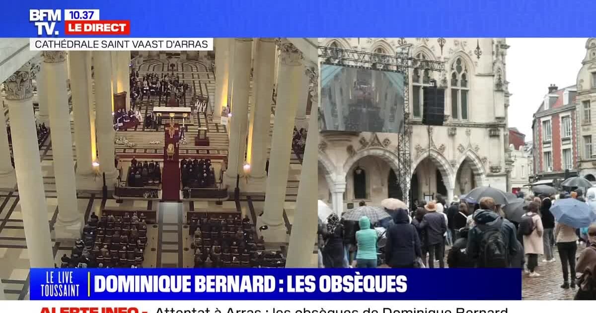 Obsèques de Dominique Bernard : Sa femme Isabelle poignante devant ...