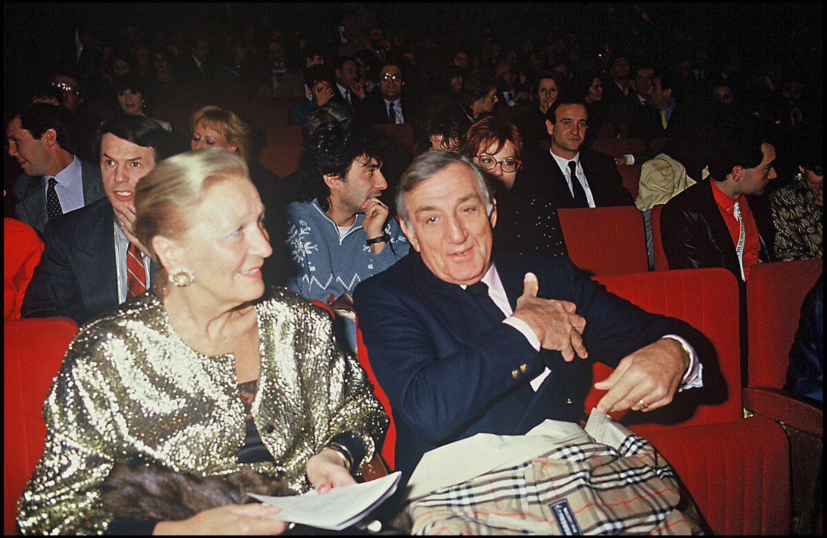 Photo : Archives - Lino Ventura avec sa femme Odette au spectacle de ...