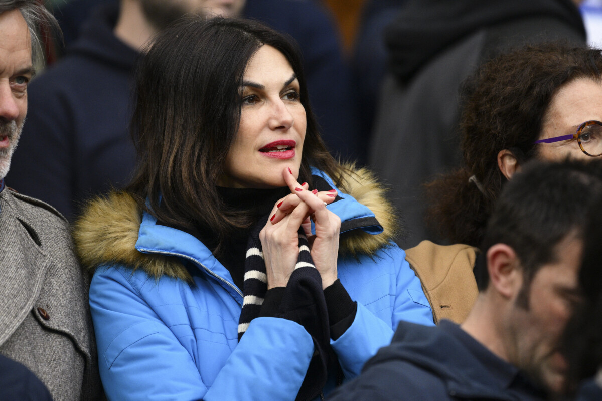Photo : Helena Noguerra dans les tribunes lors du match du tournoi des ...