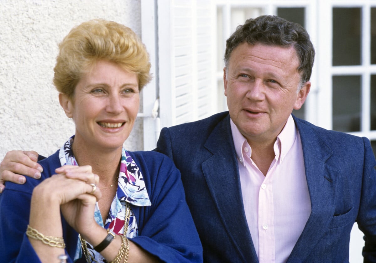 Photo : En France, à Valbonne, Philippe Bouvard et sa femme Colette en ...