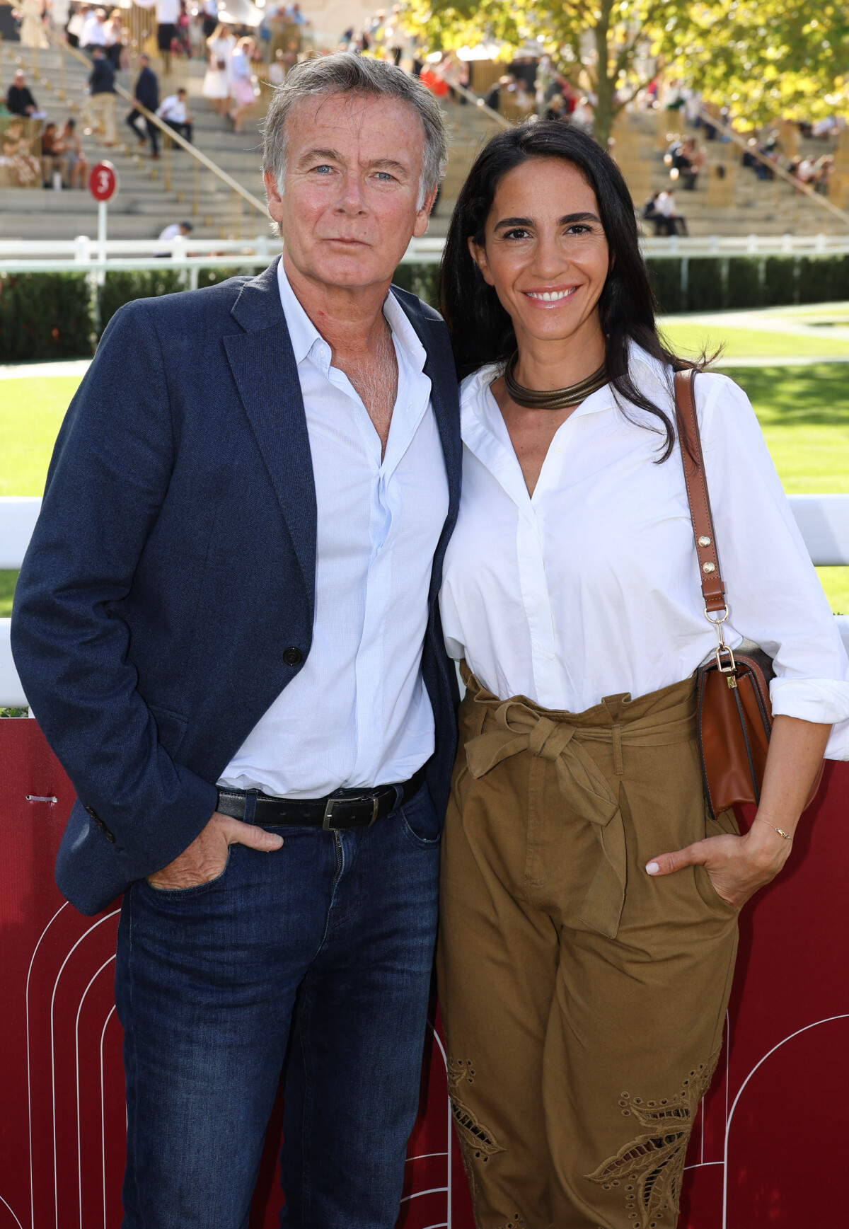 Photo : Franck Dubosc et sa femme Danièle - Qatar Prix de L'Arc de ...