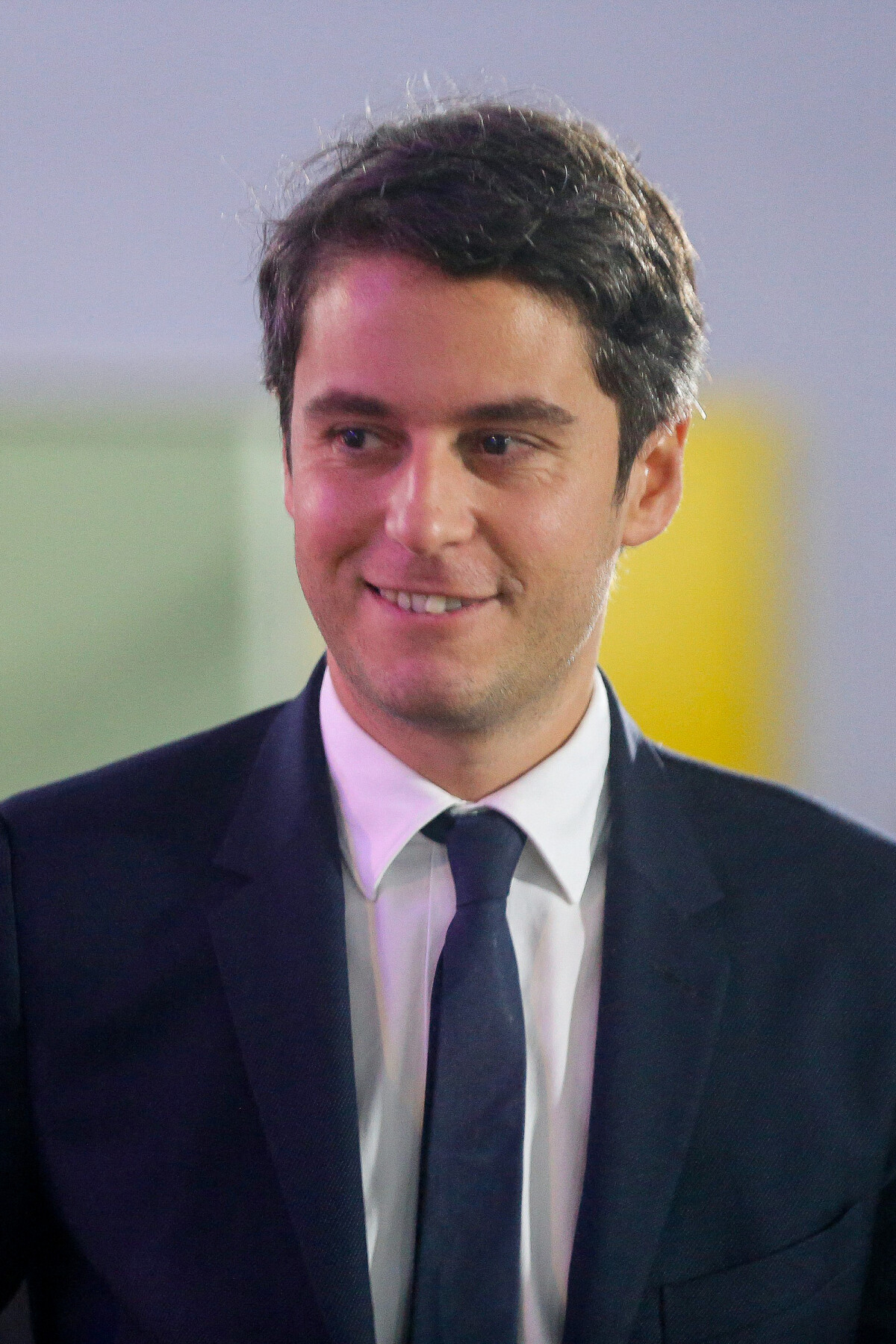 Photo : Gabriel Attal (ministre de l'Éducation nationale) lors de la ...