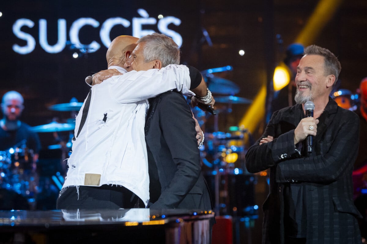 Photo : Exclusif - Nagui, Florent Pagny et Pascal Obispo - Enregistrement de l'émission "L ...