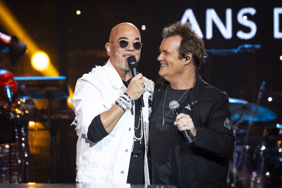 Photo : Exclusif - Pascal Obispo et Axel Bauer - Enregistrement de l'émission "L'anniversaire ...