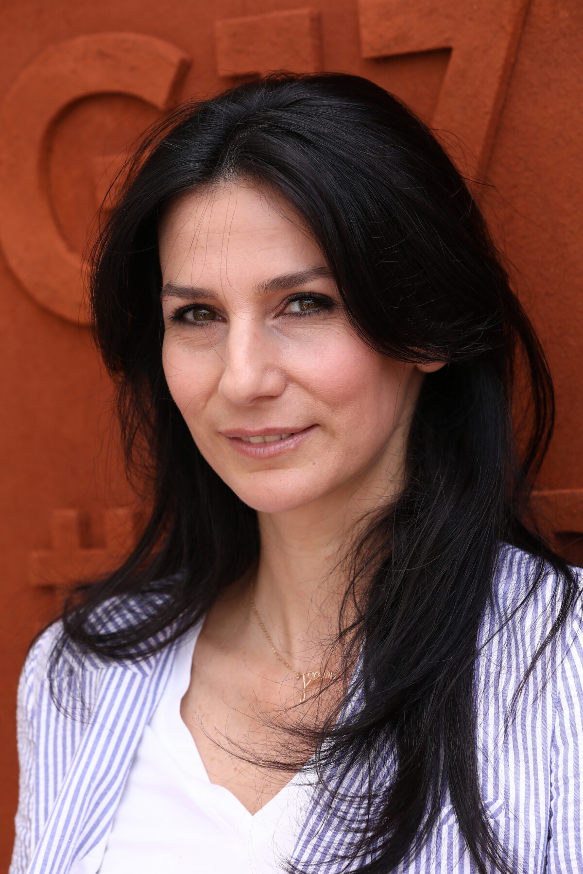 Photo : Marie Drucker au village lors de la finale homme des ...