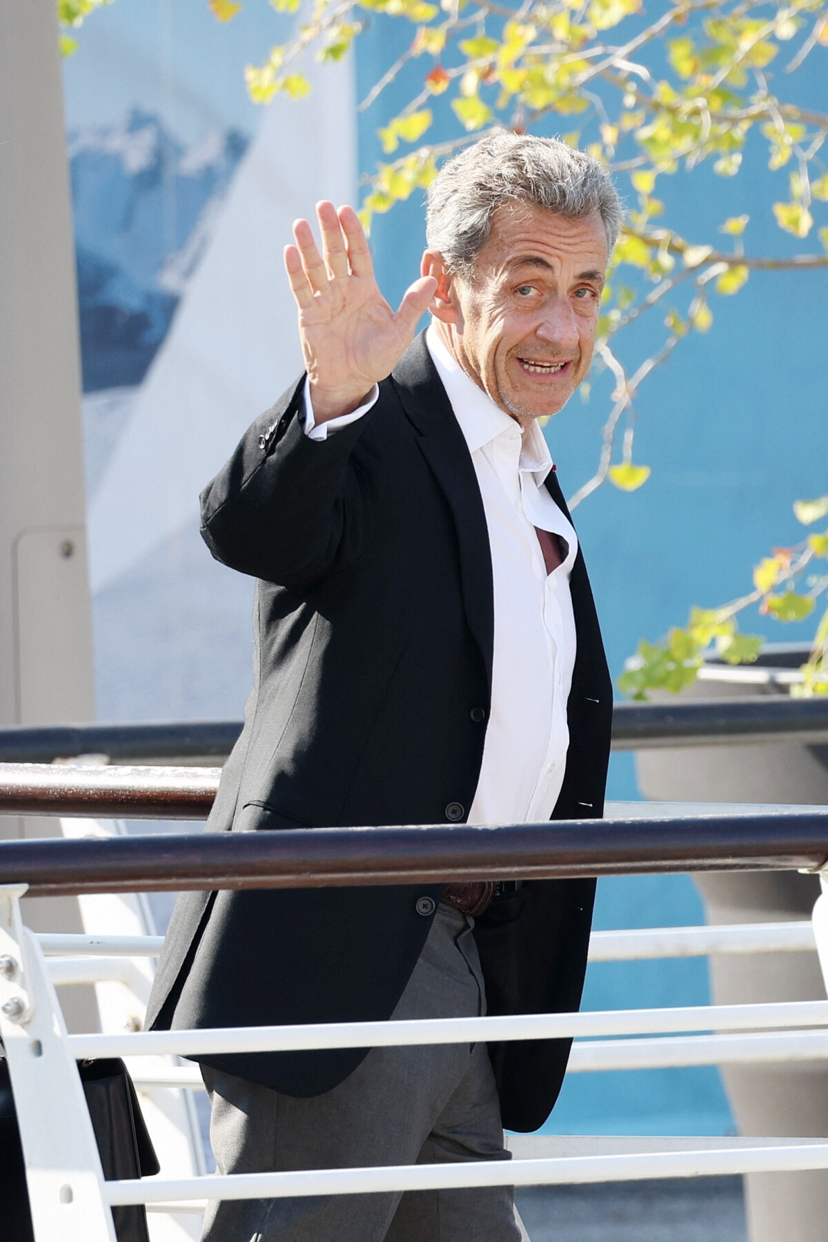Photo : L'ancien président français Nicolas Sarkozy et sa femme Carla ...