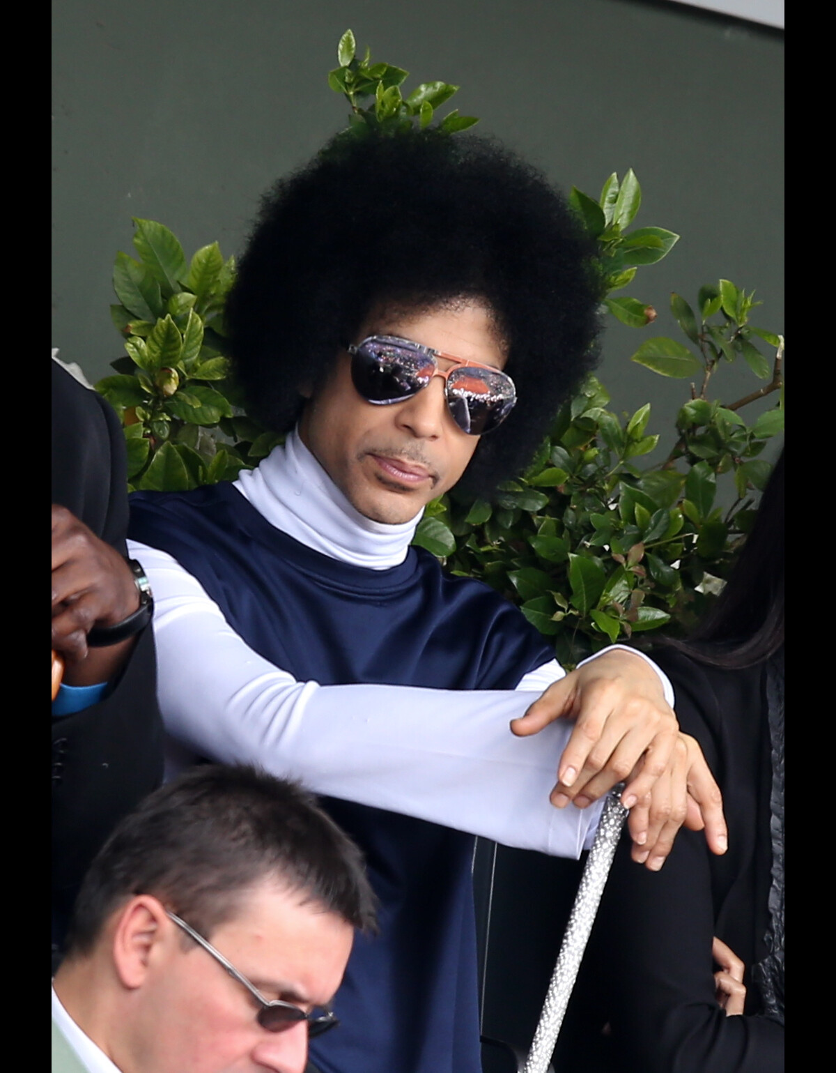 Photo : Le chanteur Prince assiste au match entre Rafael Nadal et Dusan ...