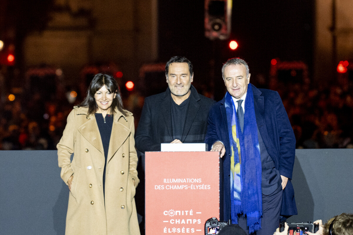 Photo : Anne Hidalgo, Gilles Lellouche, Marc-Antoine Jamet - Lancement ...