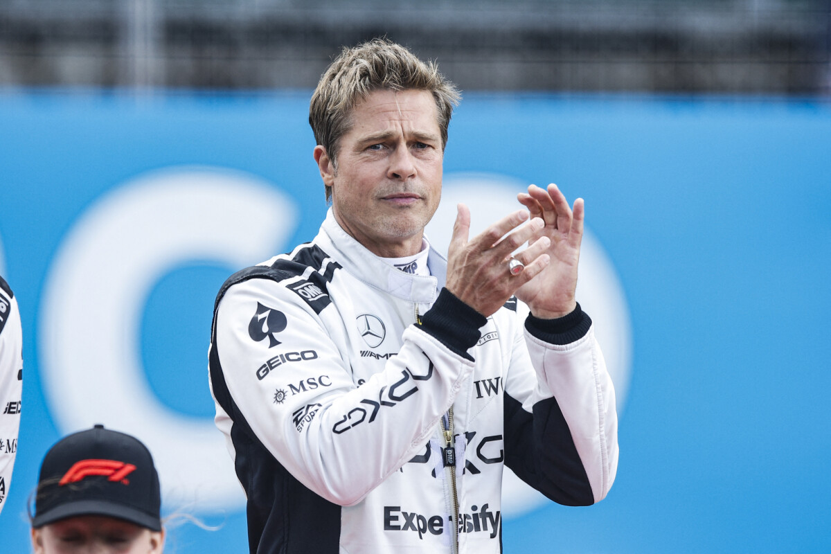 Photo : Brad Pitt tourne des scènes de son prochain film, produit par ...