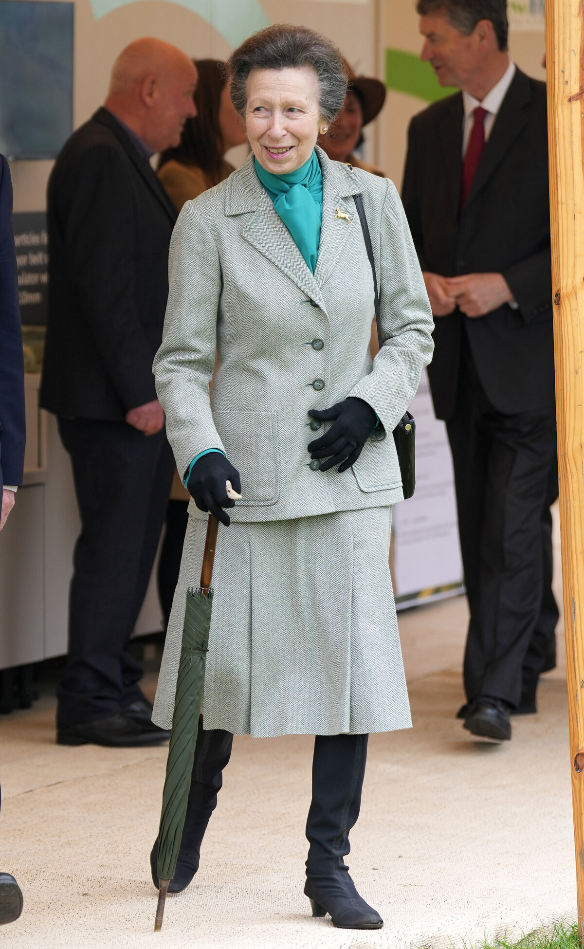 Photo : La princesse Anne avait fait le déplacement plus tôt dans la ...