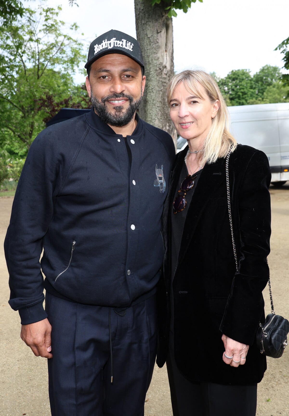 Photo : Jean-Rachid et Katia Aznavour - Inauguration du Jardin "Charles ...