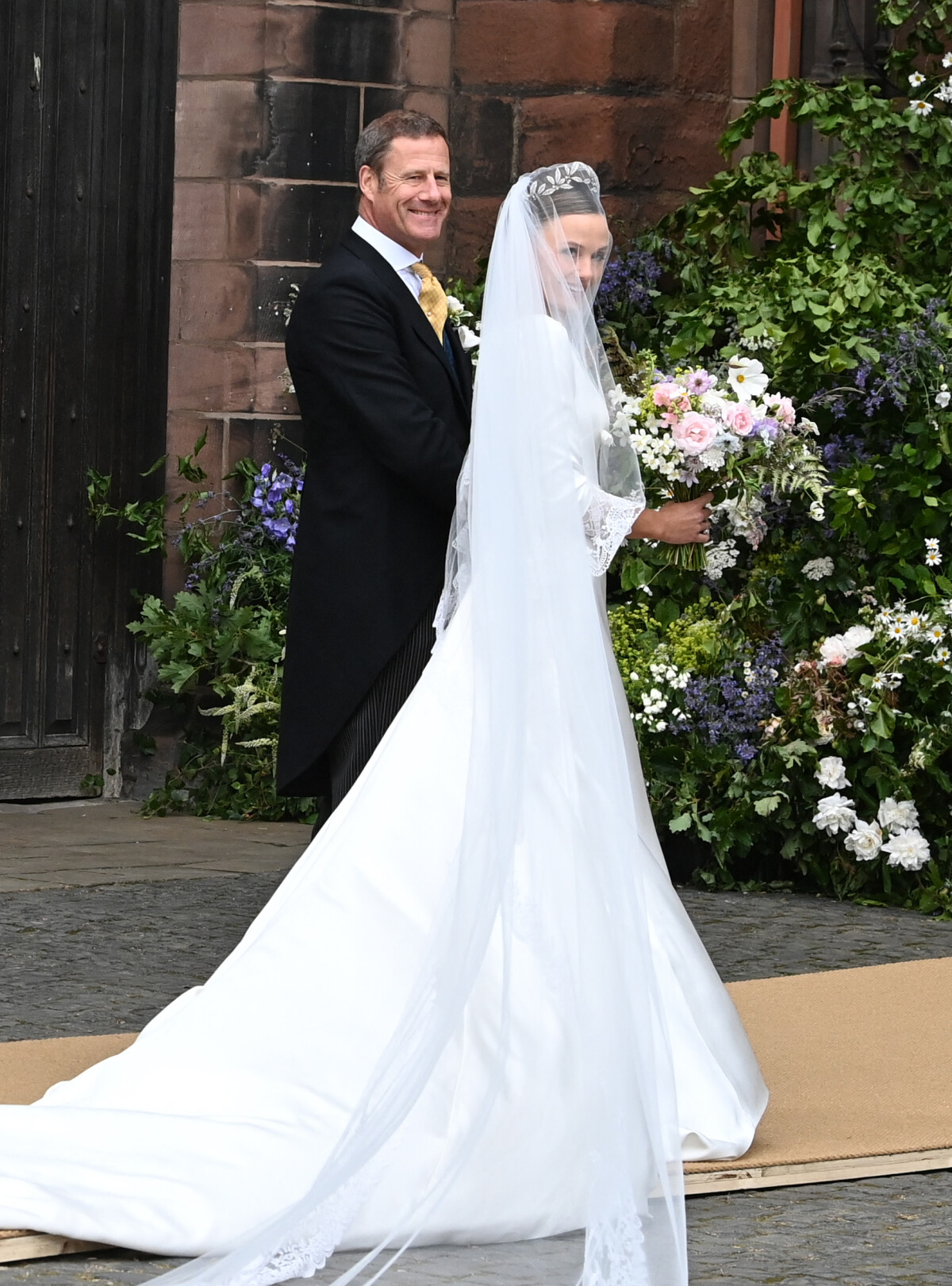 Photo : Rupert Henson et sa fille Olivia Henson - Mariage du duc de ...