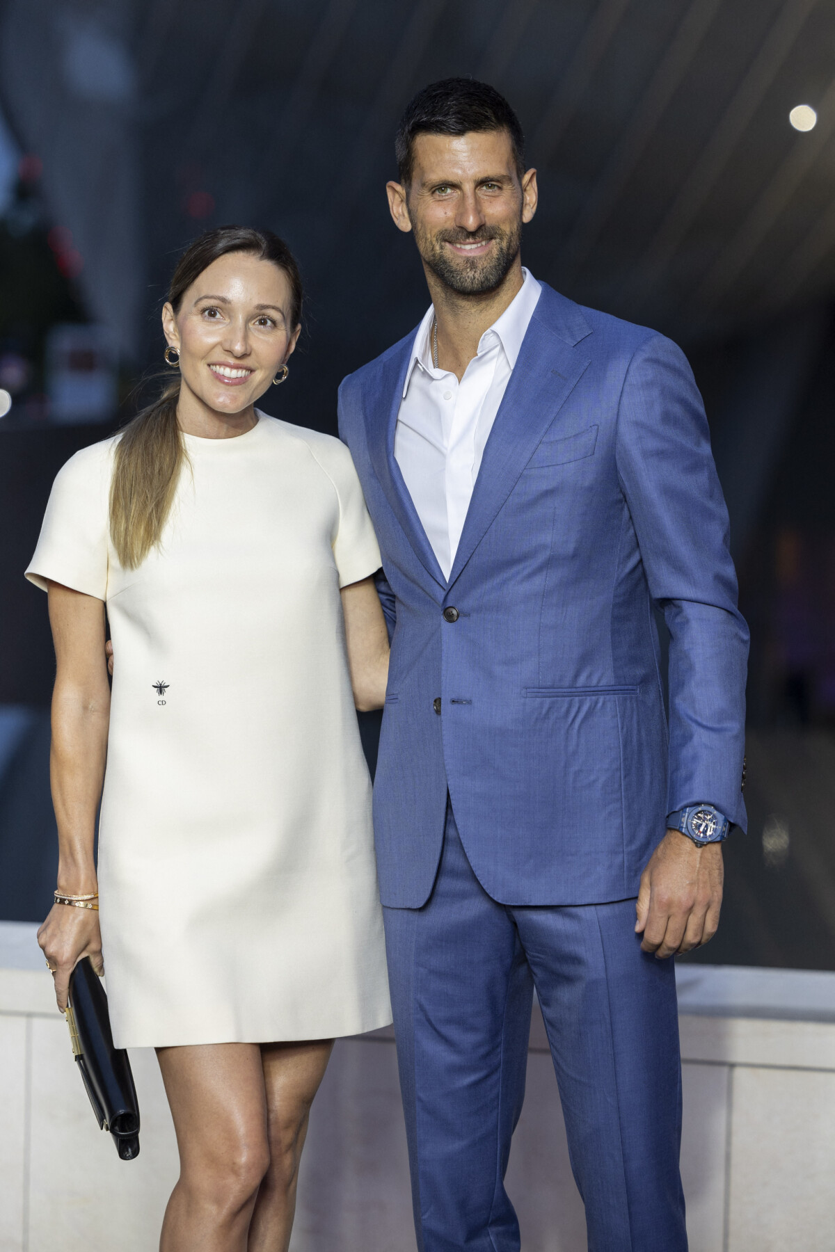 Photo : Novak Djokovic et sa femme Jelena - Photocall du dîner Photo : Novak Djokovic et sa femme Jelena - Photocall du dîner