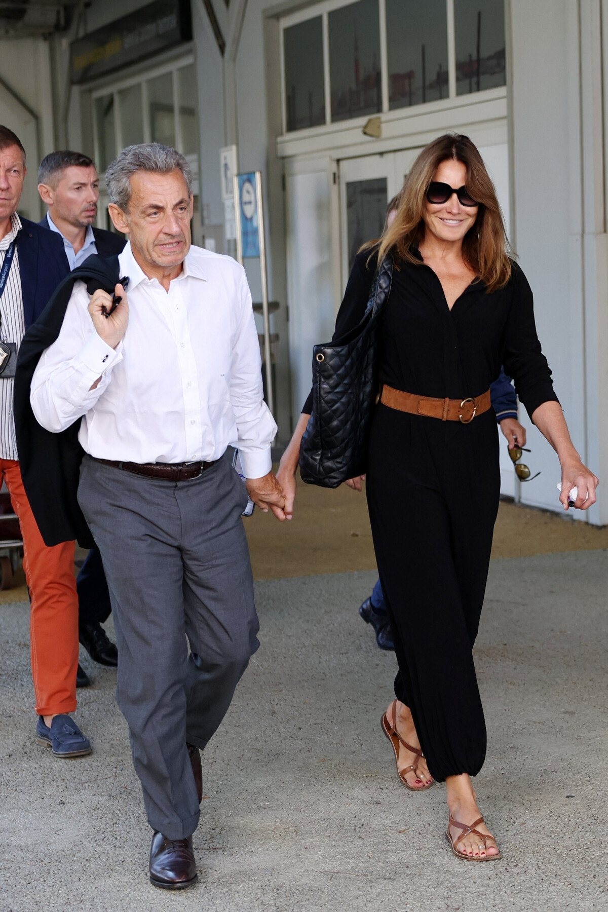 Photo : L'ancien président français Nicolas Sarkozy et sa femme Carla ...