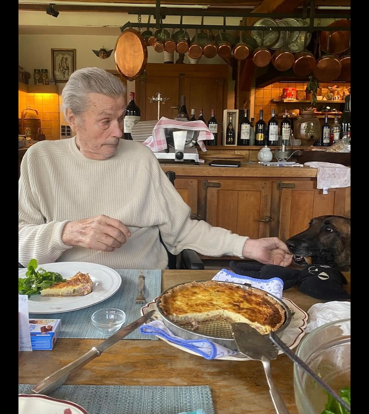 Photo : Photo personnelle d'Alain Delon révélée par son plus jeune fils ...