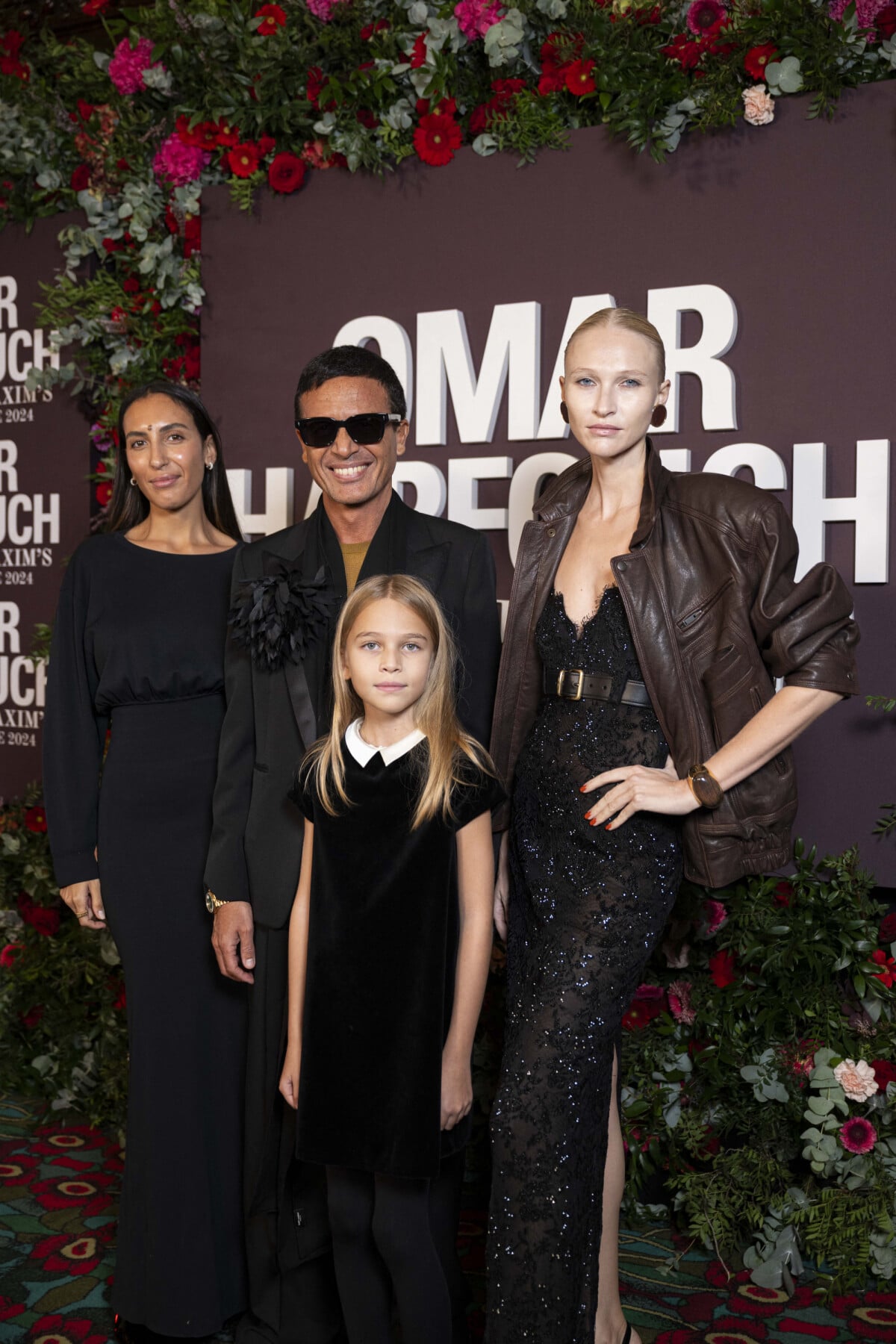 Photo : Najwa (fille de O.Harfouch), Omar Harfouch, sa femme Yulia Lobova et leur fille Gustavia ...