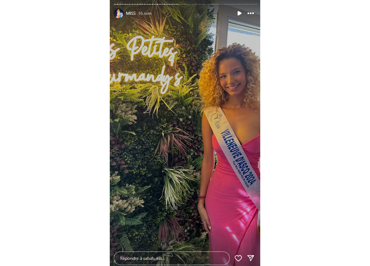 Photo : Sabah Aib, Miss Nord-pas-de-Calais 2024 en route pour Miss ...