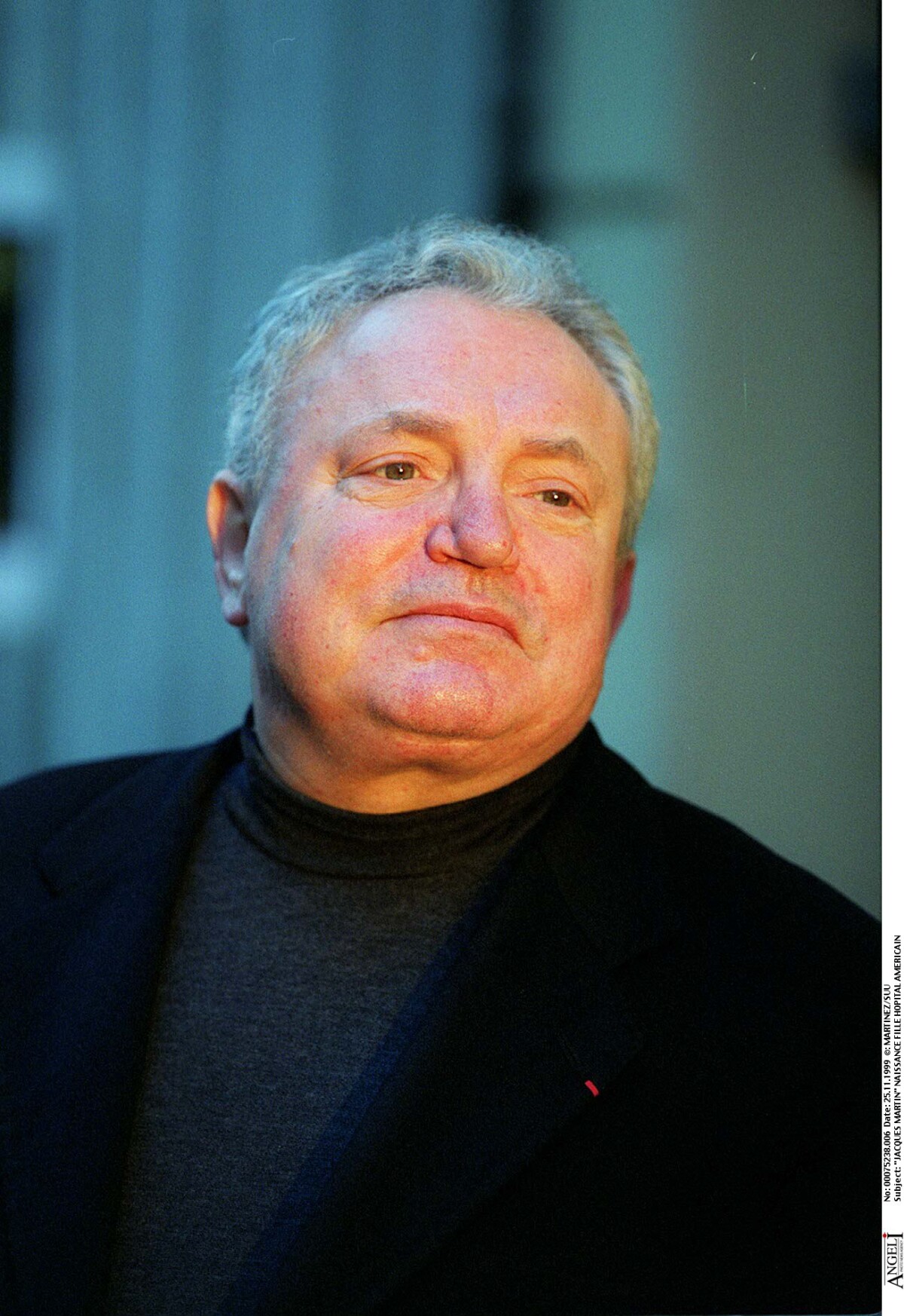 Photo : Jacques Martin à l'hôpital américain de Paris. Le 25 novembre ...