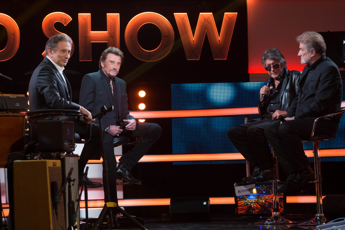 Photo : Exclusif - Michel Drucker, Jacques Dutronc et Eddy Mitchell ...