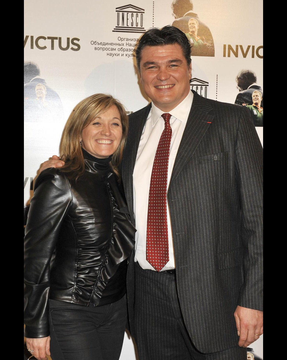 Photo : David Douillet et son épouse Valérie en janvier 2010. - Purepeople