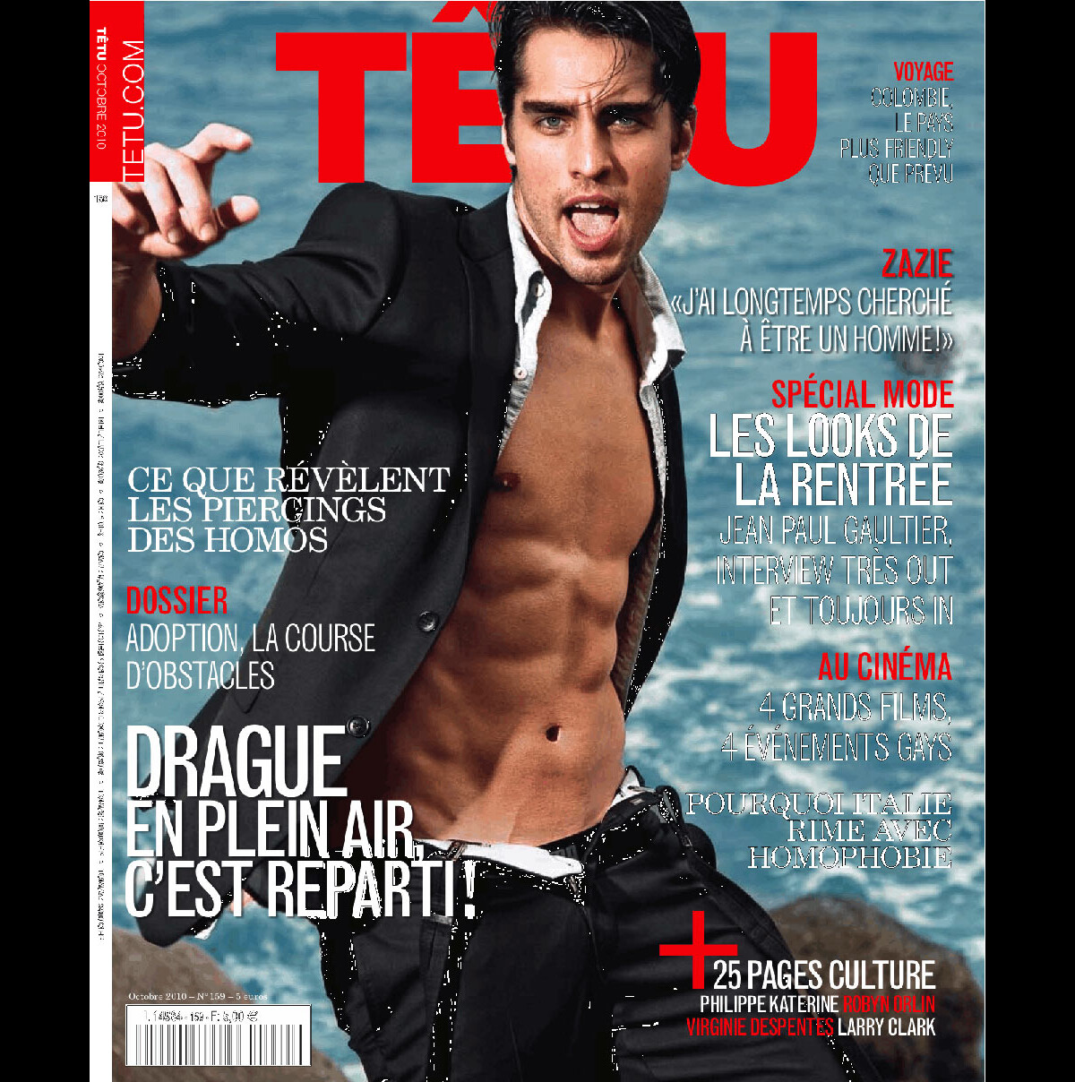 Photo : Le magazine Têtu du mois d'octobre 2010 - Purepeople