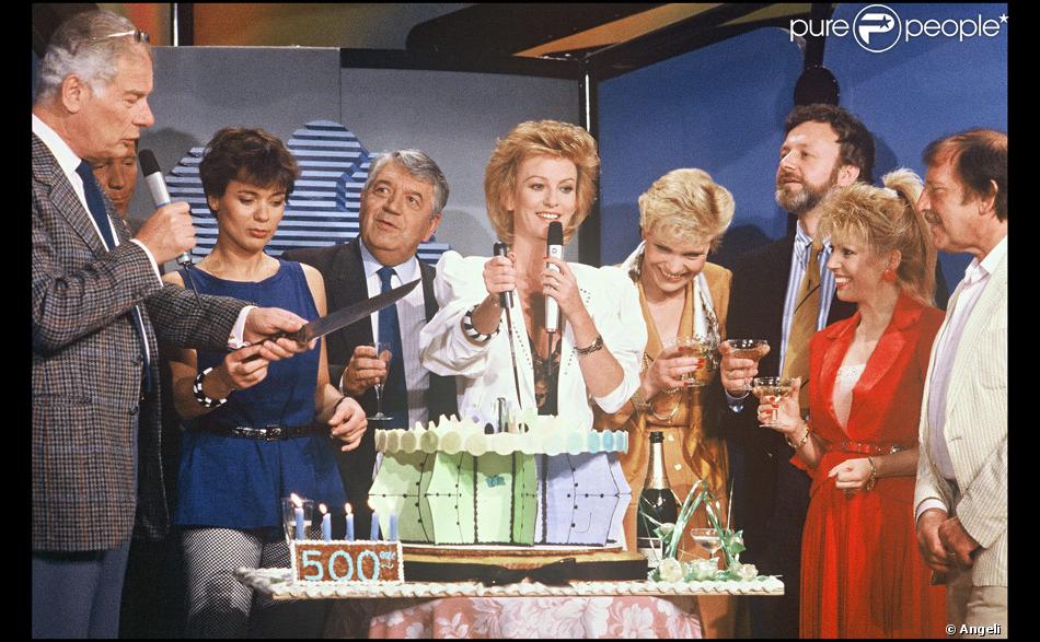 Joseph Poli entouré de Fabienne Egal, Evelyne Leclercq, Charly Oleg ...