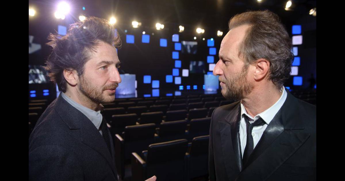 Benoît Poelvoorde et Edouard Baer lors des Magritte du cinéma en ...