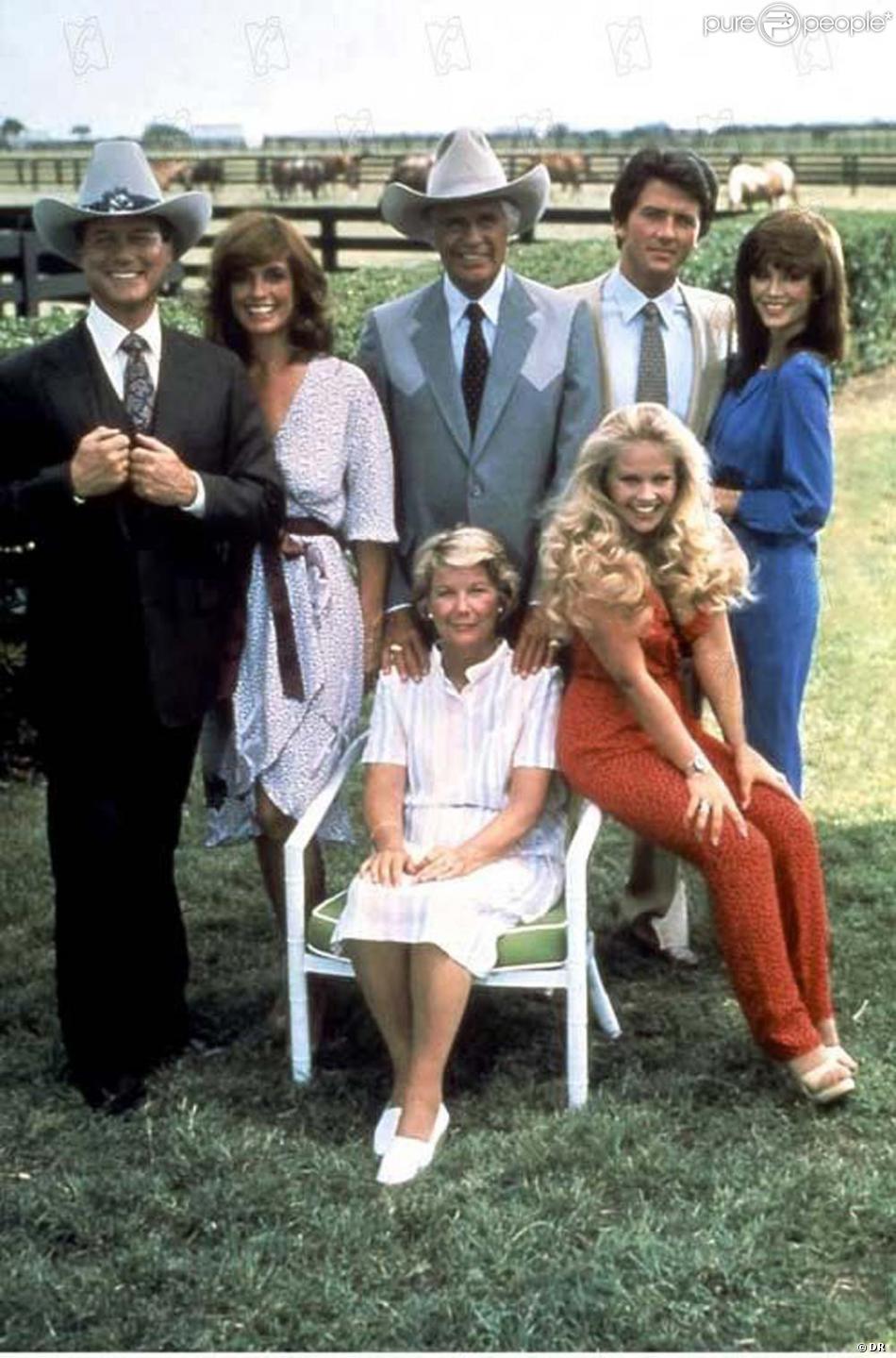 Le casting orginal de Dallas, en 1978. - Purepeople