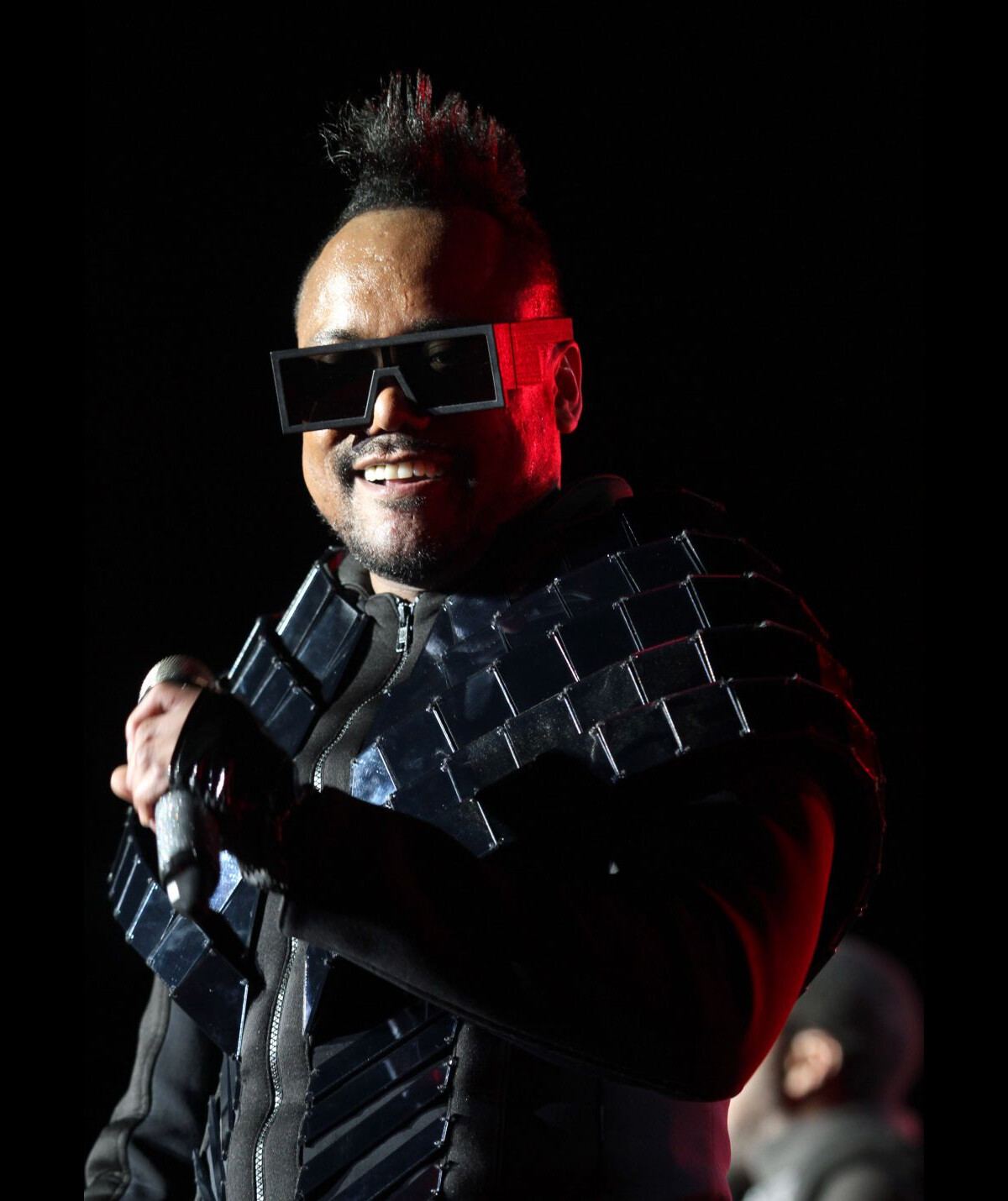 Photo : Apl.de.ap, lors du concert d'au revoir des Black Eyed Peas ...