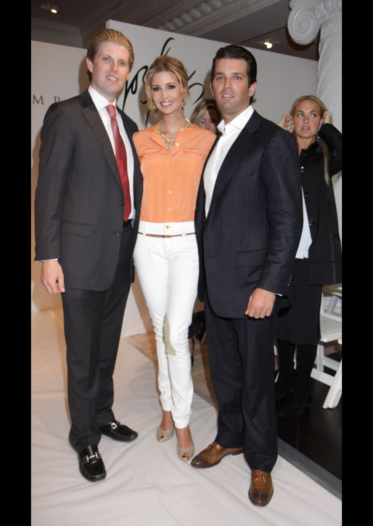 Photo : Ivanka Trump et ses deux frères Eric (à gauche) et Donald Jr (à ...