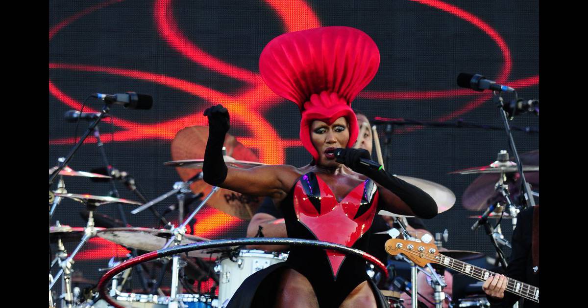 Grace Jones au concert du jubilé de diamant d'Elizabeth II, à ...