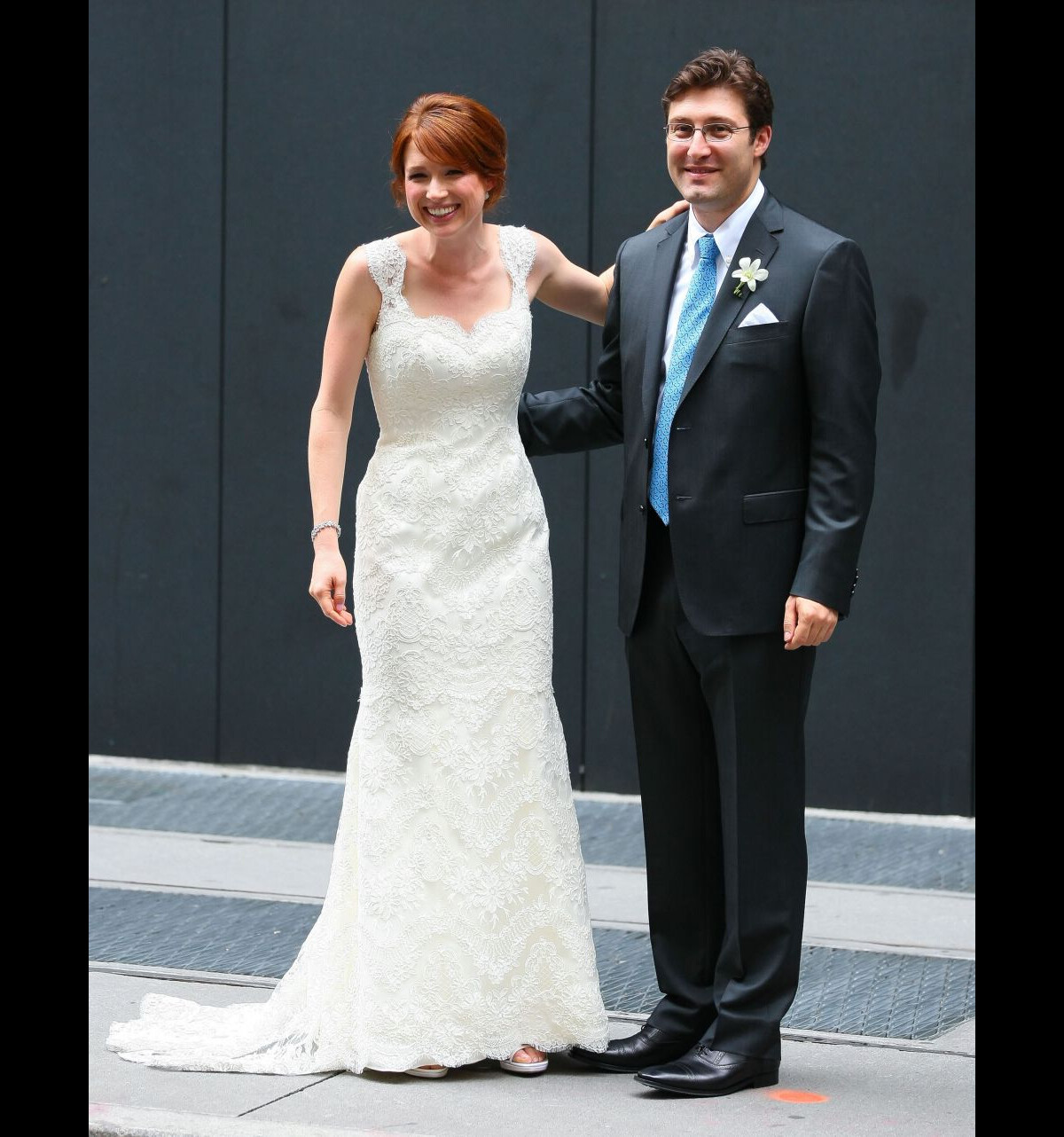 Photo : Ellie Kemper et son compagnon Michael Koman se sont dit oui à ...