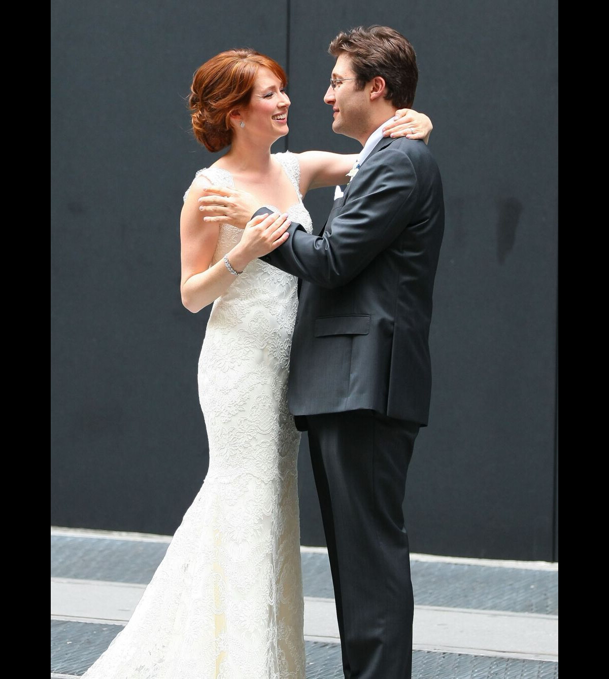 Photo : Ellie Kemper et son compagnon Michael Koman, très heureux le ...