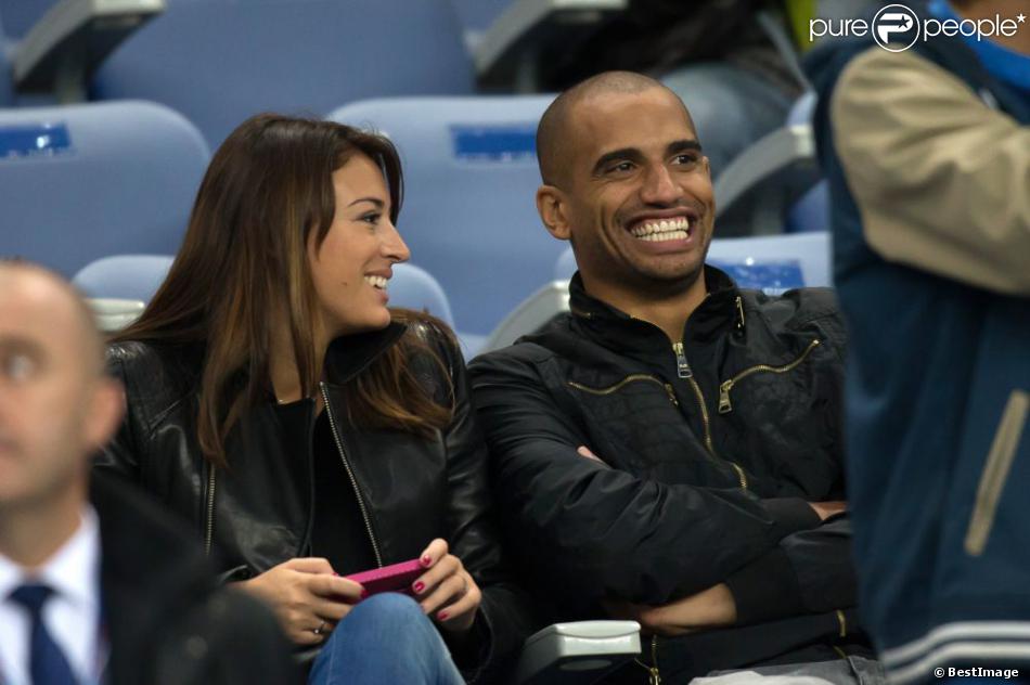 Rachel Legrain-Trapani et Aurélien Capoue lors du match de l'équipe de ...