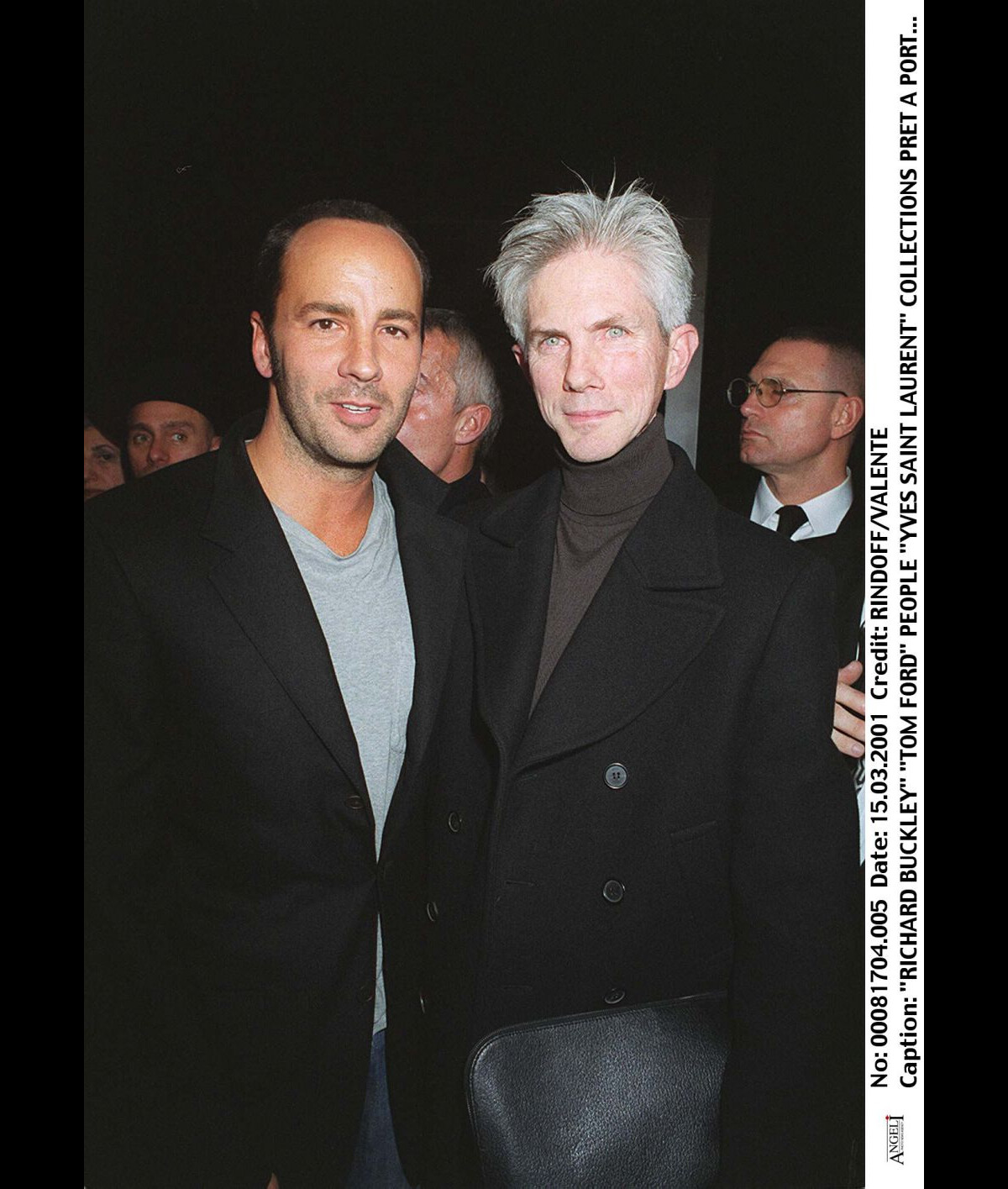 Photo : Tom Ford et Richard Buckley en 2001à Paris - Purepeople