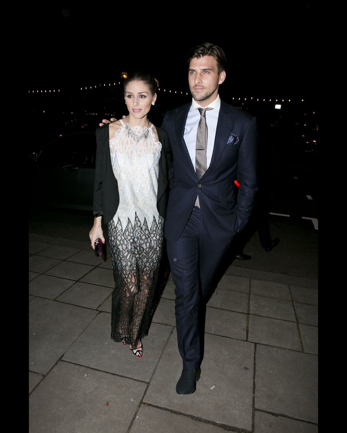 Photo : Olivia Palermo et son petit ami Johannes Huebl arrivent à l ...