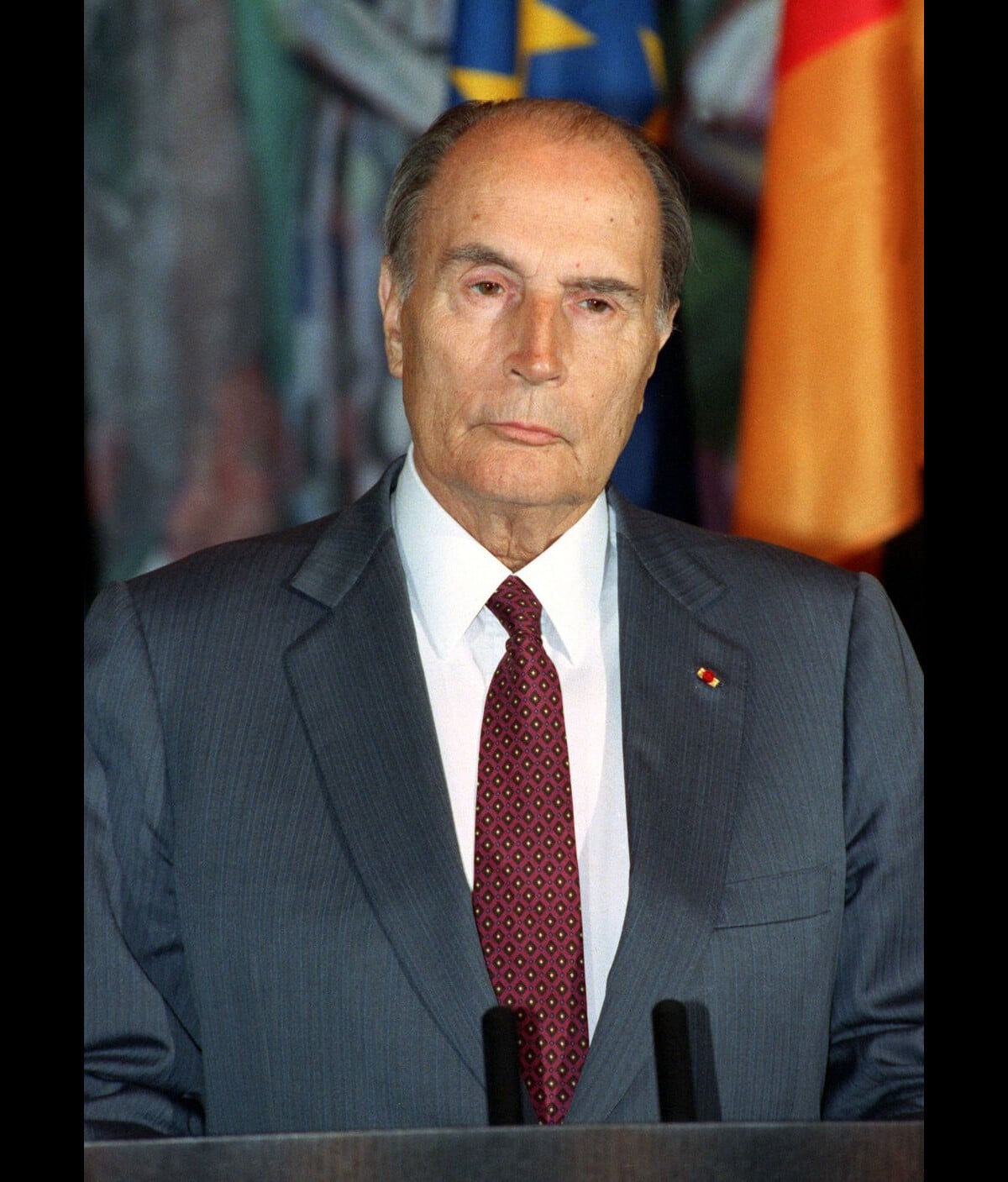 Photo : François Mitterrand à Bonn en 1991 - Purepeople