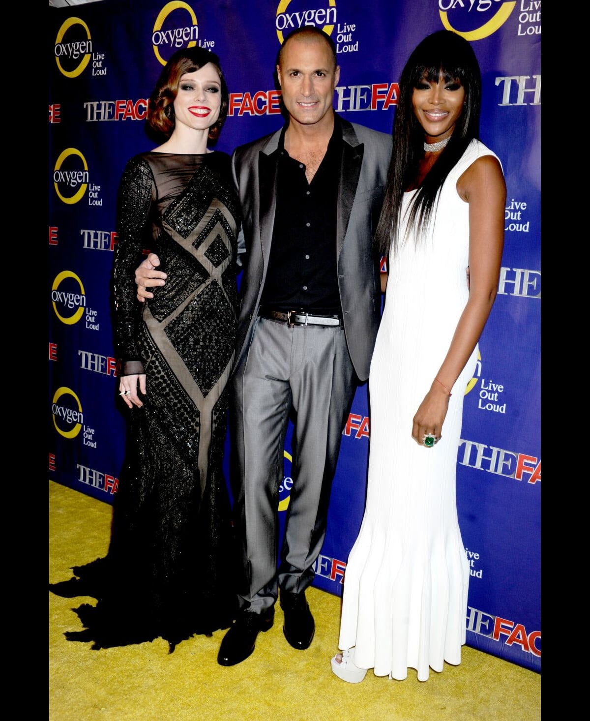 Photo : Coco Rocha, Nigel Barker et Naomi Campbell lors de la soirée de ...