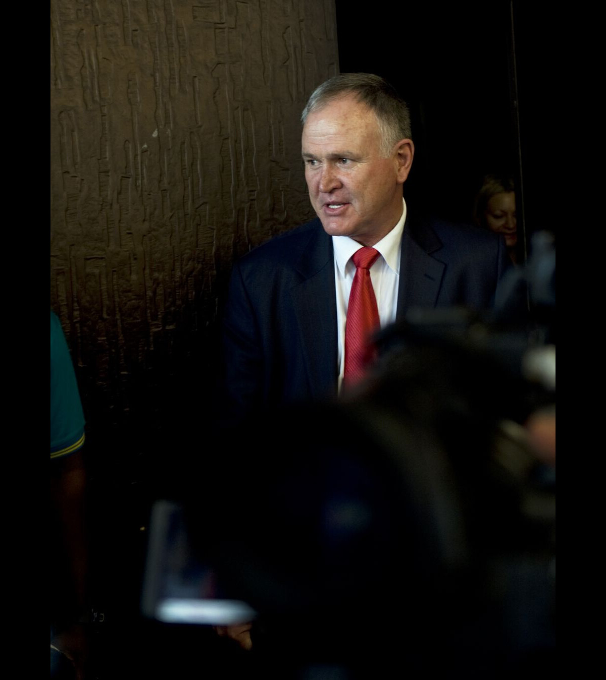 Photo : L'avocat d'Oscar Pistorius, Barry Roux, lors du second jour de ...