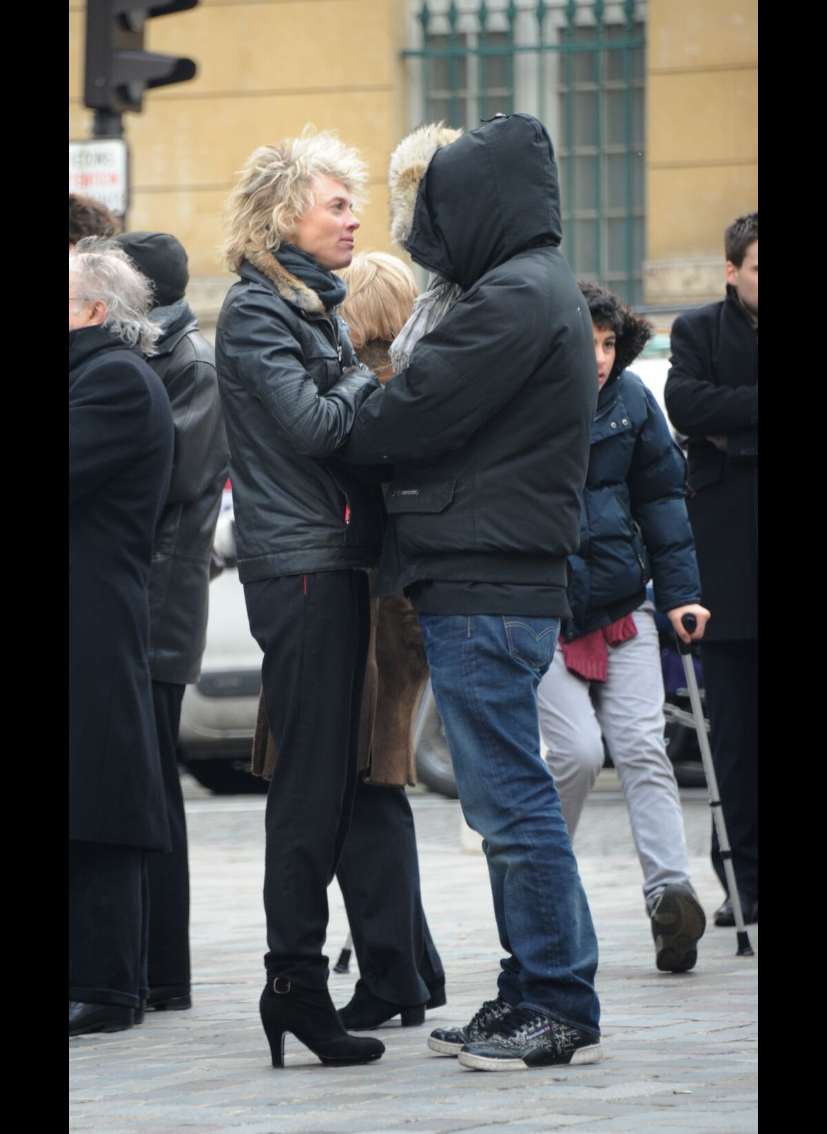 Photo : Mathilde Penin aux obsèques de Christian Azzopardi à Paris, le ...