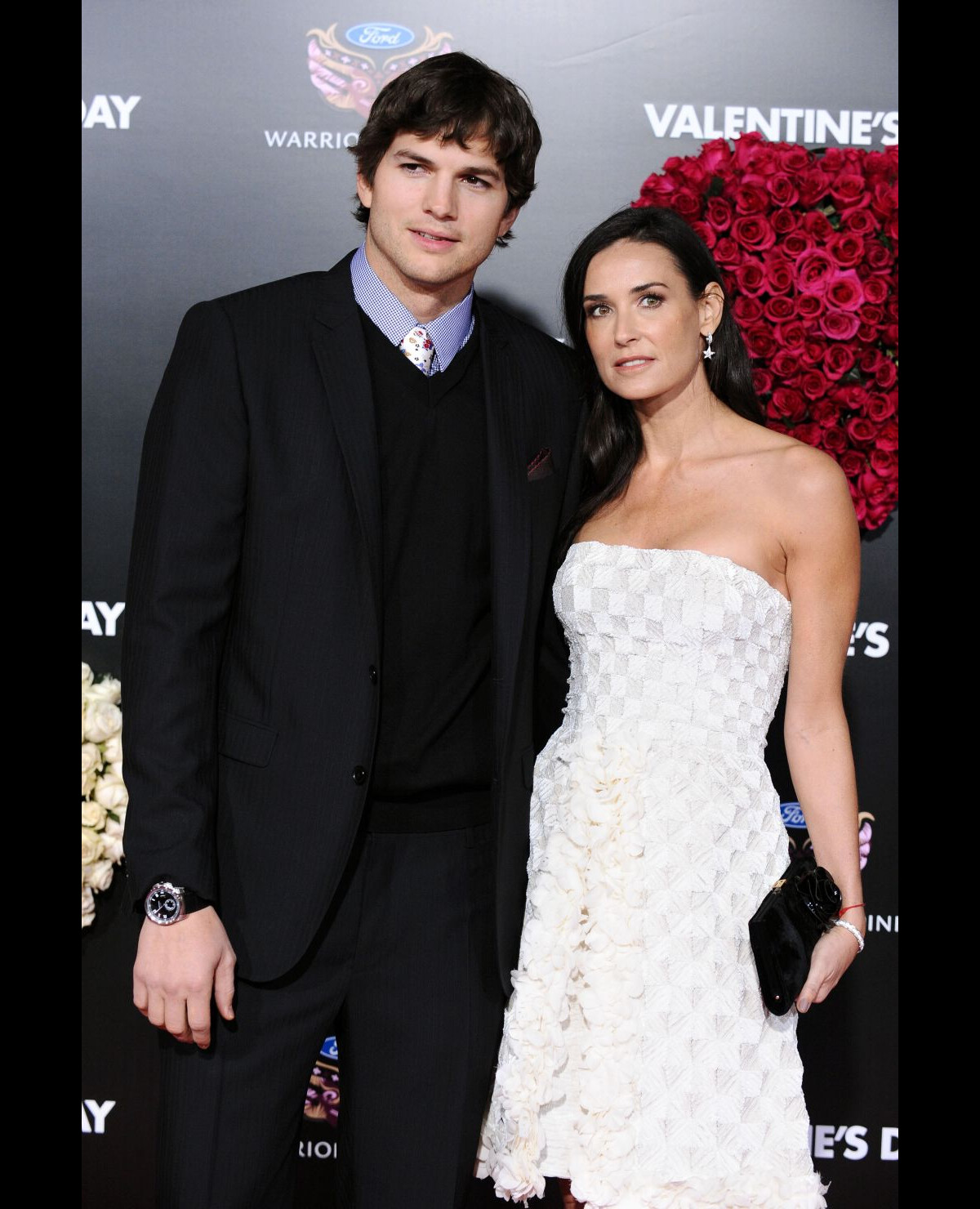 Photo : Ashton Kutcher et Demi Moore à Los Angeles, le 8 février 2010 ...